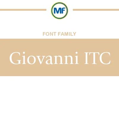 Download Itc Giovanni Fonts Maisfontes