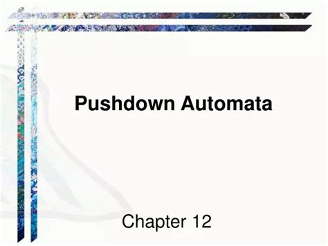 PPT Pushdown Automata PowerPoint Presentation Free Download ID 6733721
