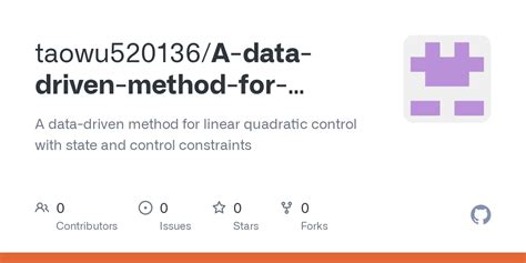 Github Taowu520136a Data Driven Method For Linear Quadratic Control