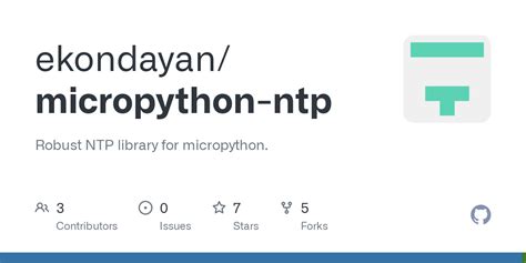 github ekondayan micropython ntp robust ntp library for micropython