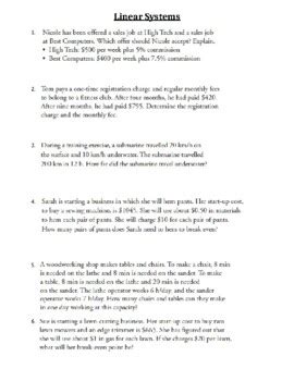 Solving Linear System Problems By Kevin Graham TPT