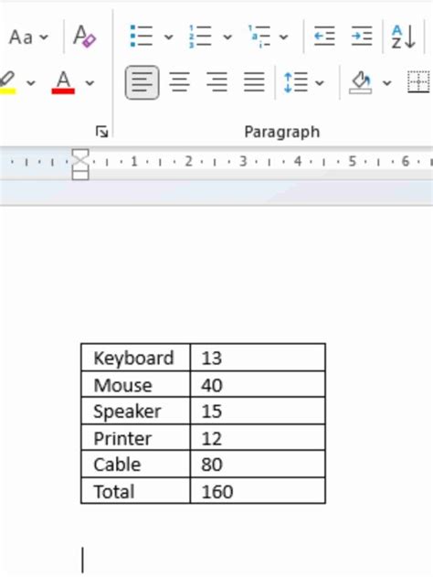 MS Word म एक कबरड शरटकट क सथ SUM कस कर My Big Guide