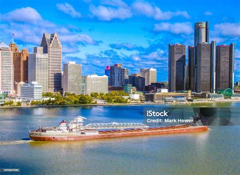 디트로이트 강의 윌프레드 사이크스 디트로이트 미시간에 대한 스톡 사진 및 기타 이미지 디트로이트 미시간 스카이라인 디트로이트 강 Istock