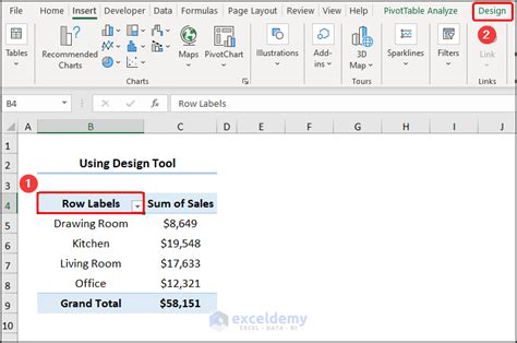 How To Remove Grand Total From Pivot Table 4 Quick Ways