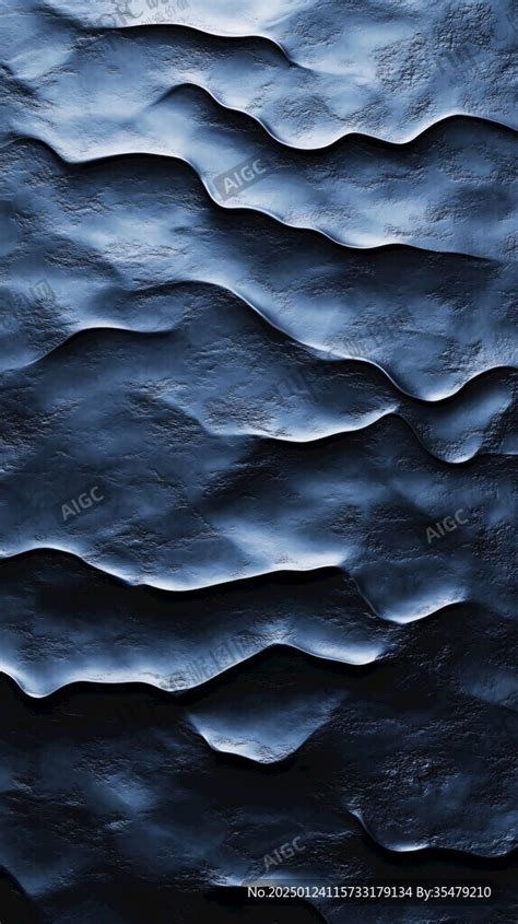 Ai创作图3d浮雕底纹 浮雕肌理山水画 蓝色立体石纹 波浪立体纹理 水波曲线水浪软包波浪 蓝色立体石纹理 立体水纹 浪涛翻滚包装底纹 高贵石材纹海浪壁画 3d立体底纹 蓝金属肌理 波浪壁纸壁画