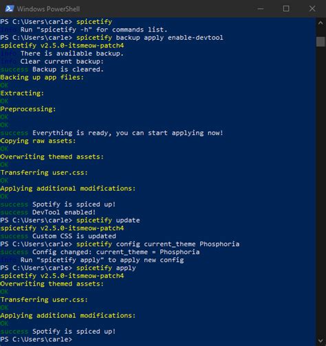 phosphoria theme not applying correctly · issue 519 · spicetify
