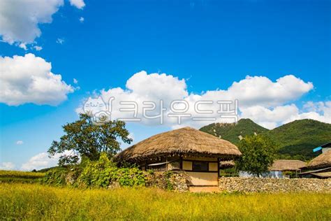 초가집 고향 한국 농촌 시골 사진 이미지 일러스트 캘리그라피 게울박쥐작가
