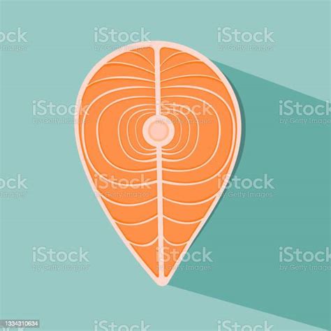 푸른 배경에 고립 된 생 조리되지 않은 신선한 스테이크 연어는 하루를 버린다 그림자의 오버레이 벡터 그림입니다 건강한 식생활에 대한 스톡 벡터 아트 및 기타 이미지 Istock