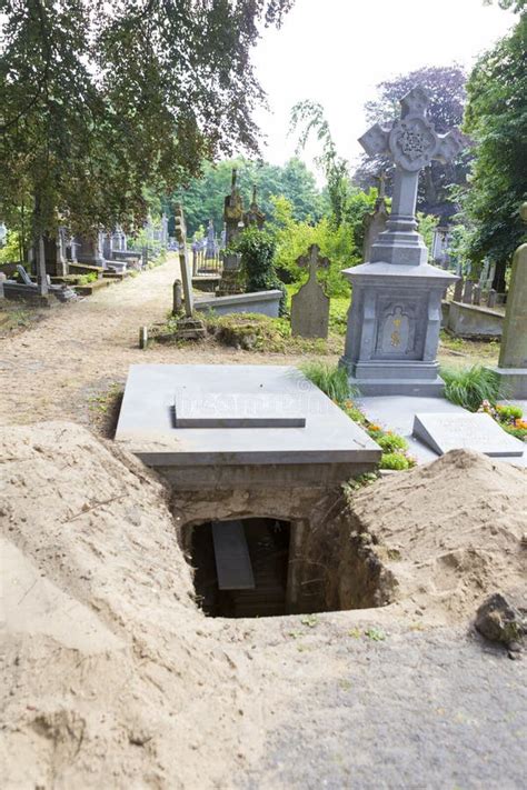 Open Grave For A Funeral Editorial Image Image Of Architecture 348486160