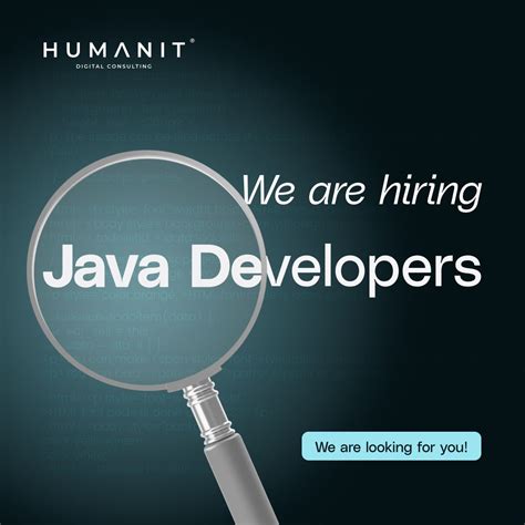 Humanit Digital Consulting On Linkedin Exciting Opportunity For Java