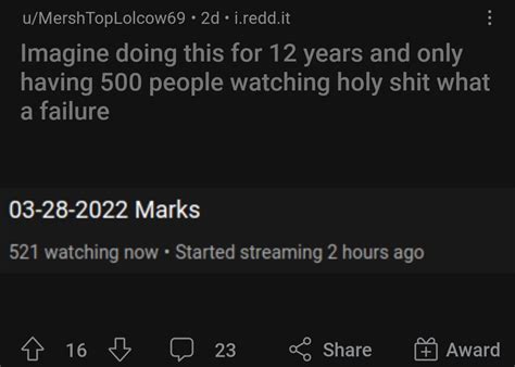 But Jesse Ps Has Been Doing It 13 Years And Last Sunday He Had 140 Viewers At His Peakso Pod
