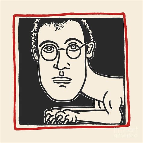 Keith Haring Self Portrait 1986 Painting By Magical Vintage Pixels Keith Haring Self Portrait 1986 Painting By Magical Vintage Pixels