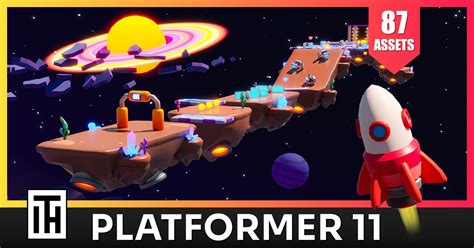 Platformer 11 Space Low Poly 3d Models Pack 3d 环境 Unity Asset Store