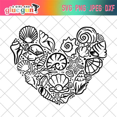 Free Beach Seashell Svg Cut File A Girl And A Glue Gun