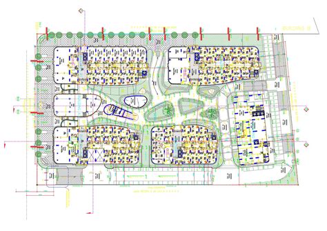 Landscape Planning Detail For Residential Plot Dwg Autocad Drawing