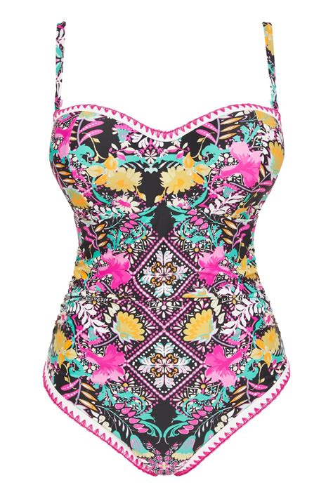 Buy Figleaves Pink Frida Underwired Tummy Control Longer Length