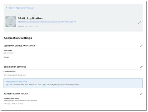 SAML Application Integration