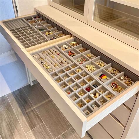 Diy Stackable Jewelry Drawer Insert Drawer Divider Earring Storage