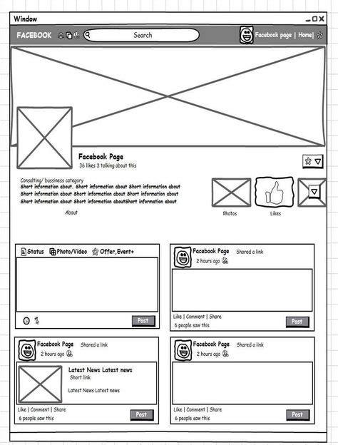 9 Wireframes Of Social Networks Ideas Social Networks Wireframe
