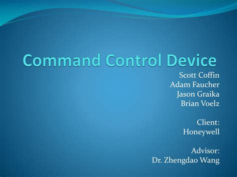 Ppt Command Control Device Powerpoint Presentation Free Download