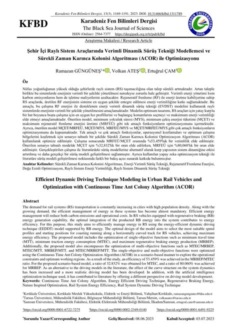 Pdf Efficient Dynamic Driving Technique Modeling In Urban Rail Vehicles And Optimization With