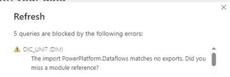 Data Refresh Error Message Microsoft Fabric Community