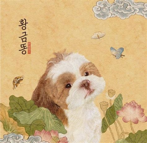ボード민화그리기のピン 水彩 画
