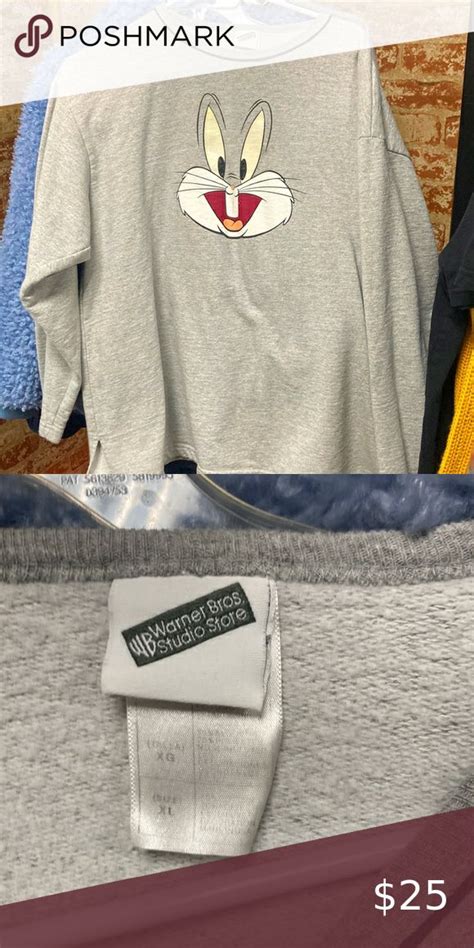 Vintage 90s Bugs Bunny Hare Looney Tunes Clothes Design Bugs Bunny