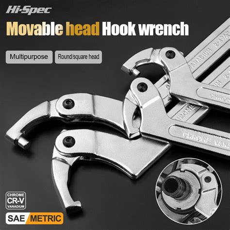 조정 가능한 후크 렌치 다기능 분리형 수량계 커버 렌치 탄소강 오픈 엔드 스패너 수리 수공구 Aliexpress
