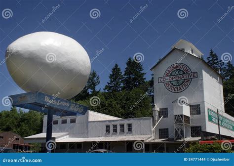 Het Grootste Ei Van De Wereld In Winlock Washington Redactionele Stock