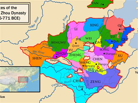 Western Zhou Dynasty Map Eastern Zhou Wikipedia