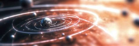 Exploring The Cosmic Web Of The Great Unification Theory In A Vibrant Universe Stock Image