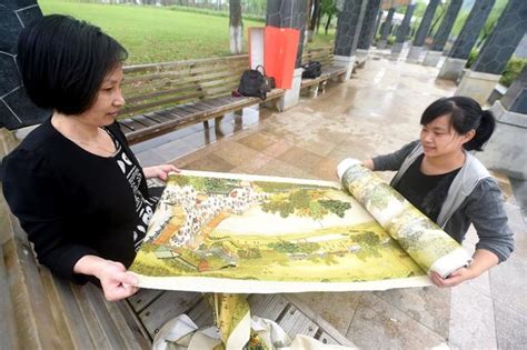 山城婦女創作完成巨幅清明上河圖十字繡 每日頭條
