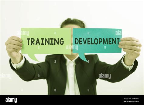 Handwriting Text Training Development Word Written On Learn And Expand