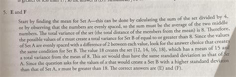 Standard Deviation Question Discussion R Gre