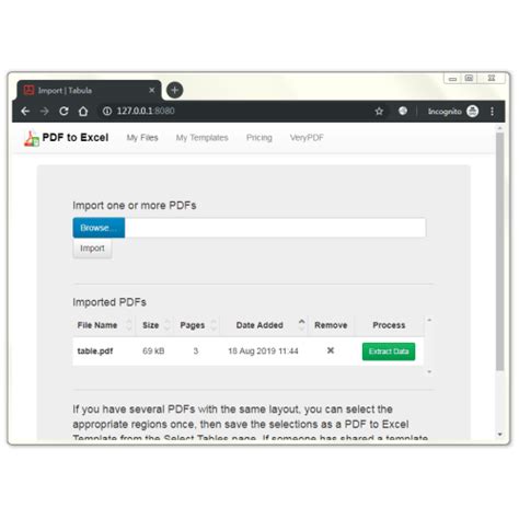Online Pdf To Table Extractor Pdf To Excel Converter Is A Web Application Which Can Be Used To