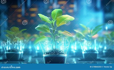 plant grow in hi tech controlling environment generative ai stock