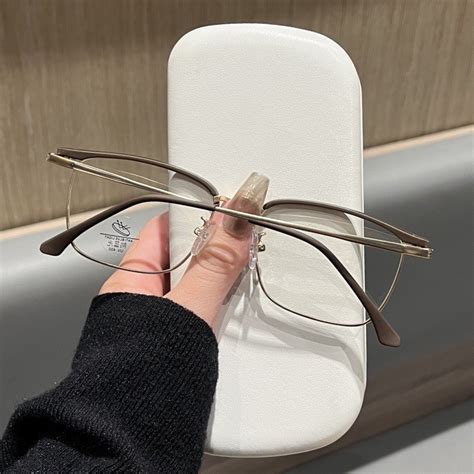 Fashion Anti Blue Light Glasses Classic Women Square Removable Lenses