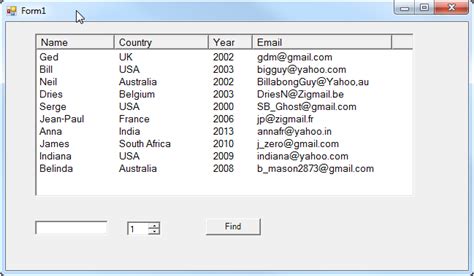 Windows Forms Search A Specific Column Of A Listview Ged Meads Blog