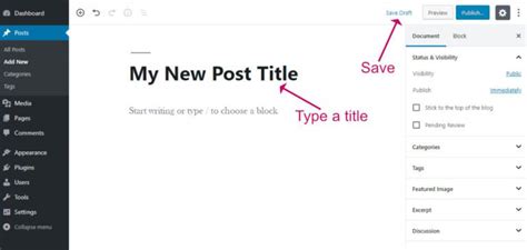 How To Write A Post With The Wordpress Block Editor Gutenberg Wpkind