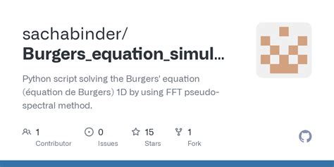 GitHub Sachabinder Burgers Equation Simulation Python Script Solving The Burgers Equation