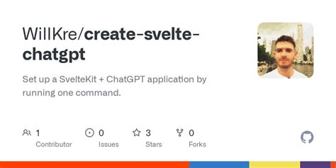 Create Svelte Chatgpt Set Up A Sveltekit Chatgpt Application By Running One Command Rsveltejs