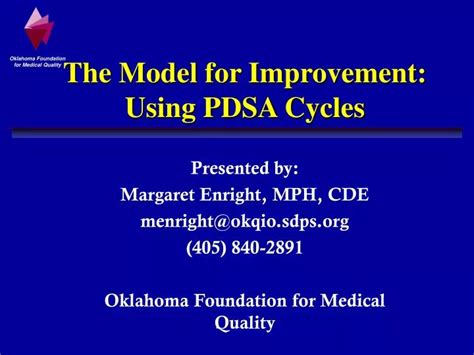 PPT The Model For Improvement Using PDSA Cycles PowerPoint Presentation ID 324506