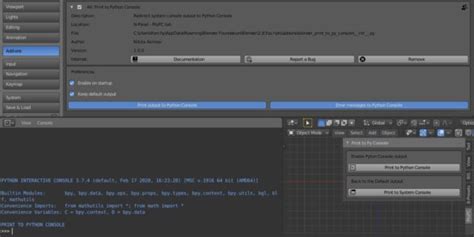 Print To Python Console Mechanica