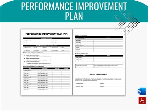 Performance Improvement Plan Template Employee Performance Employee