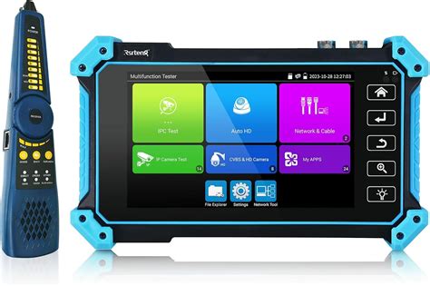 Rsrteng Ip Camera Tester With Cable Tracer Ipc 5200c Plus 8mp Ahd Cvi Tvi Sdi Cvbs Ip Camera