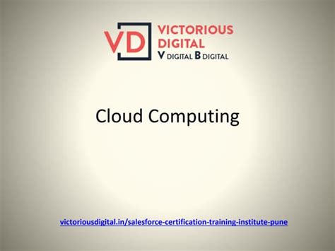 Salesforce Training Institute And Courses Pune Sfdc Training Pcmc Ppt