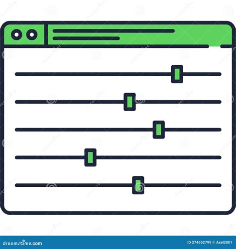 User Settings Setup Flat Icon Vector On White Stock Illustration Illustration Of Flat Setup