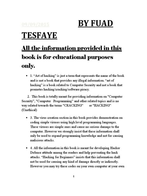 Art Of Hacking Pdf Security Hacker White Hat Computer Security