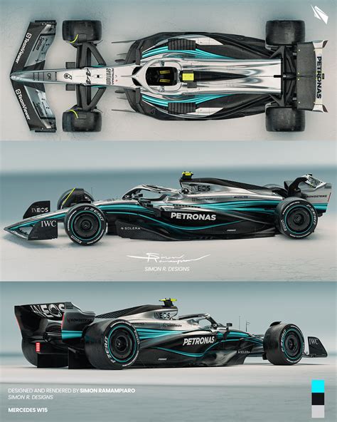 Mercedes W15 2024 Concept Livery Behance